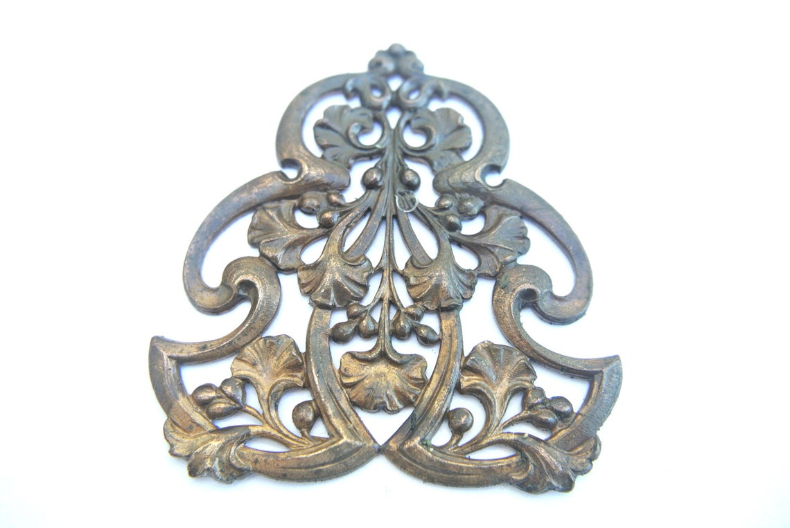 Vintage metal decorative jewelry ornament supply jewelry | Etsy