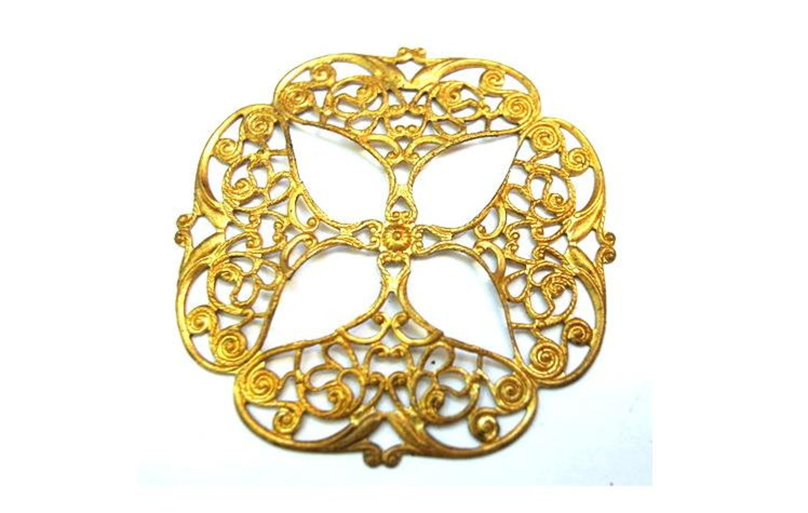 Vintage Filigree Flowers Design With Inside Flowers Large 47mm - Etsy