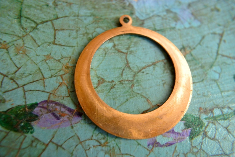 Vintage Metal Ring Jewelry Supplies 36mm With Hole and Self | Etsy