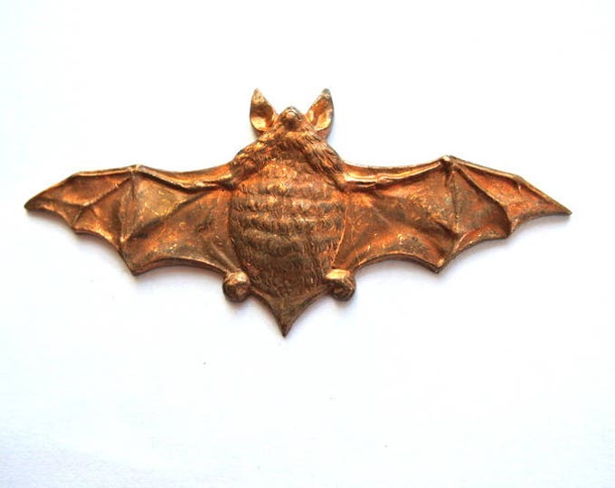 A Bat-vintage Copper Metal Stamping 67mmx24mm RARE | Etsy