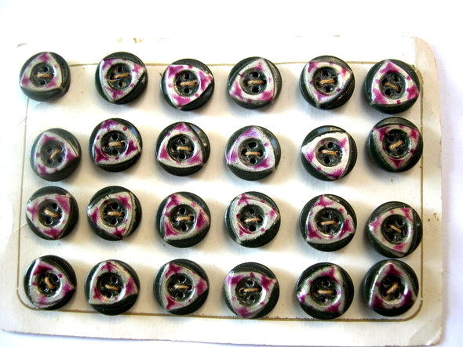 10 Antique Vintage Celluloid Buttons ART DECO 11.5mm - Etsy