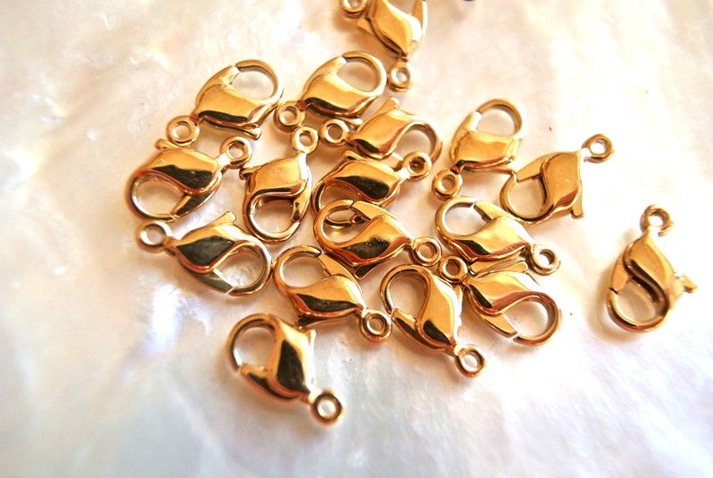 30pcs Lobster Clasps 9mmx5mm Bronze Color Small Clasps High - Etsy