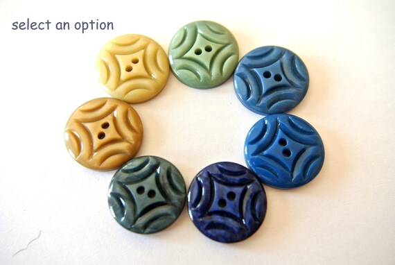 6 Antique Vintage Plastic Buttons select an Options - Etsy