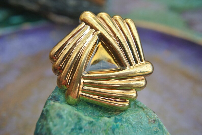 6 Vintage Buttons Unusual Shape Antique Bronze Color Shank | Etsy