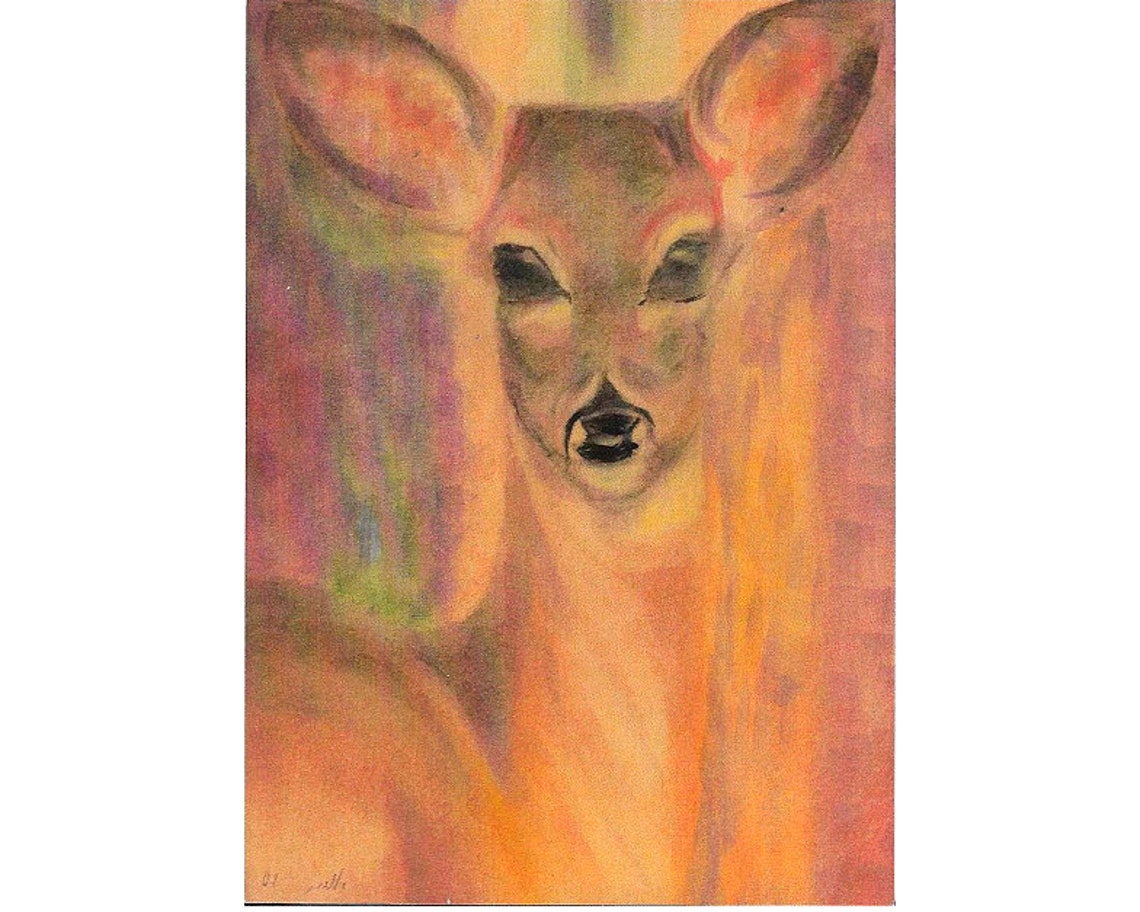 Watercolor Painting Blessing Card-small PRINT - Etsy