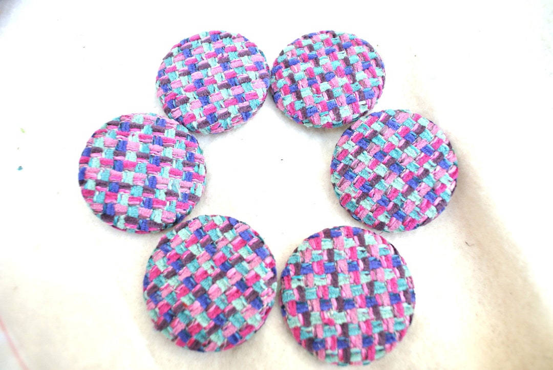 Button, Covered Button, Cloth Button, Fabric Button, Handmade, Few ...