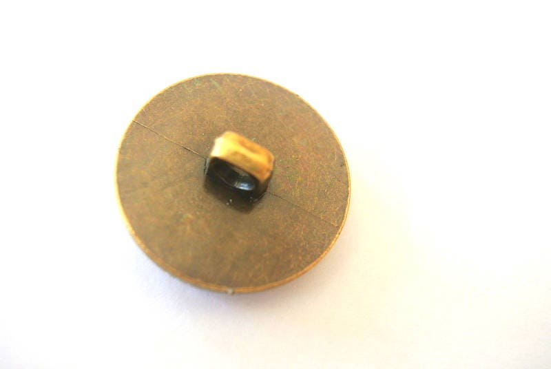 Vintage buttons bronze color plastic unique design 6pcs 28mm | Etsy