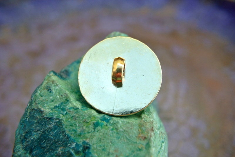 Vintage Buttons 6 Flowers Gold Color Flower Buttons 25mm | Etsy