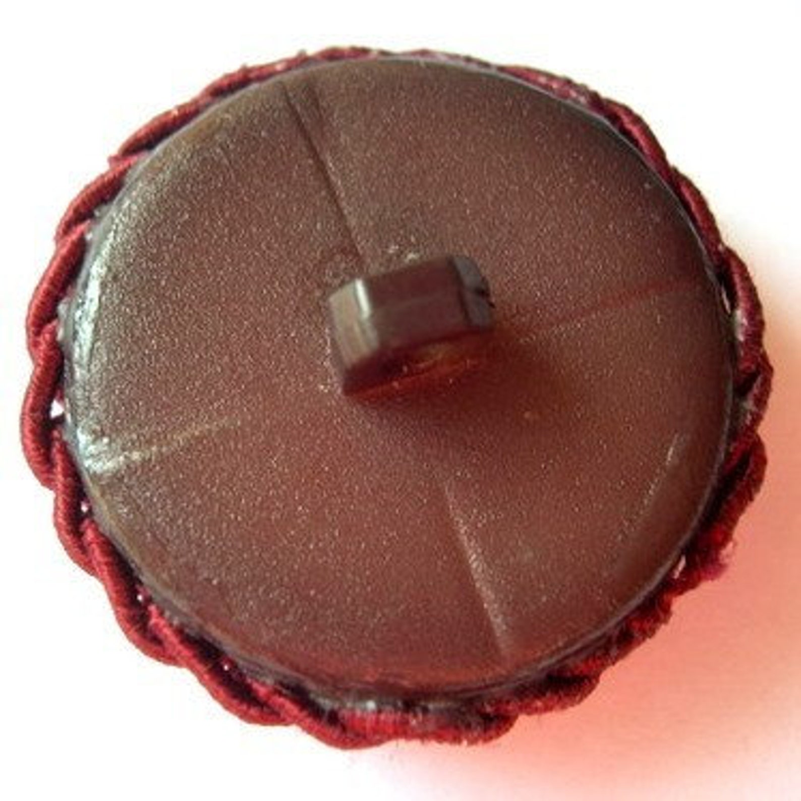 2 Antque Vintage Buttons Made of Threads on Plastic Base, Unique Rare ...