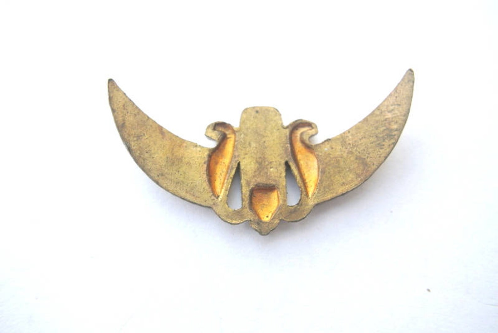 Symbol of 2 Snakes Vintage Metal Stamping 41mmx20mm, Rare - Etsy