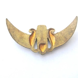 Symbol of 2 Snakes Vintage Metal Stamping 41mmx20mm, Rare - Etsy