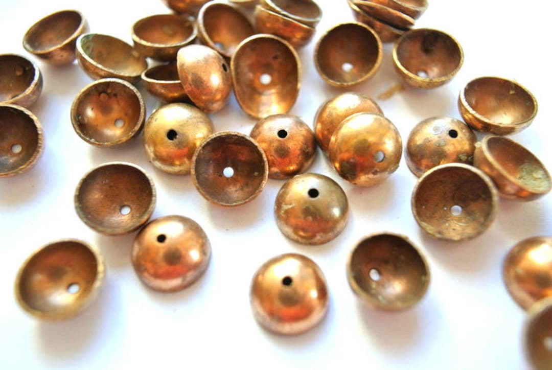 20 Metal Vintage Beads Cup Shape 4mm Heightx9mm - Etsy