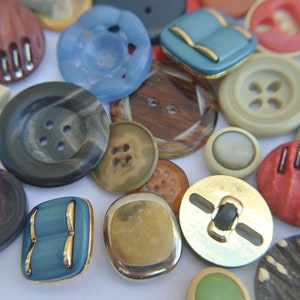 55 Antique and Vintage Plastic Buttons, Unique Rare Buttons - Etsy