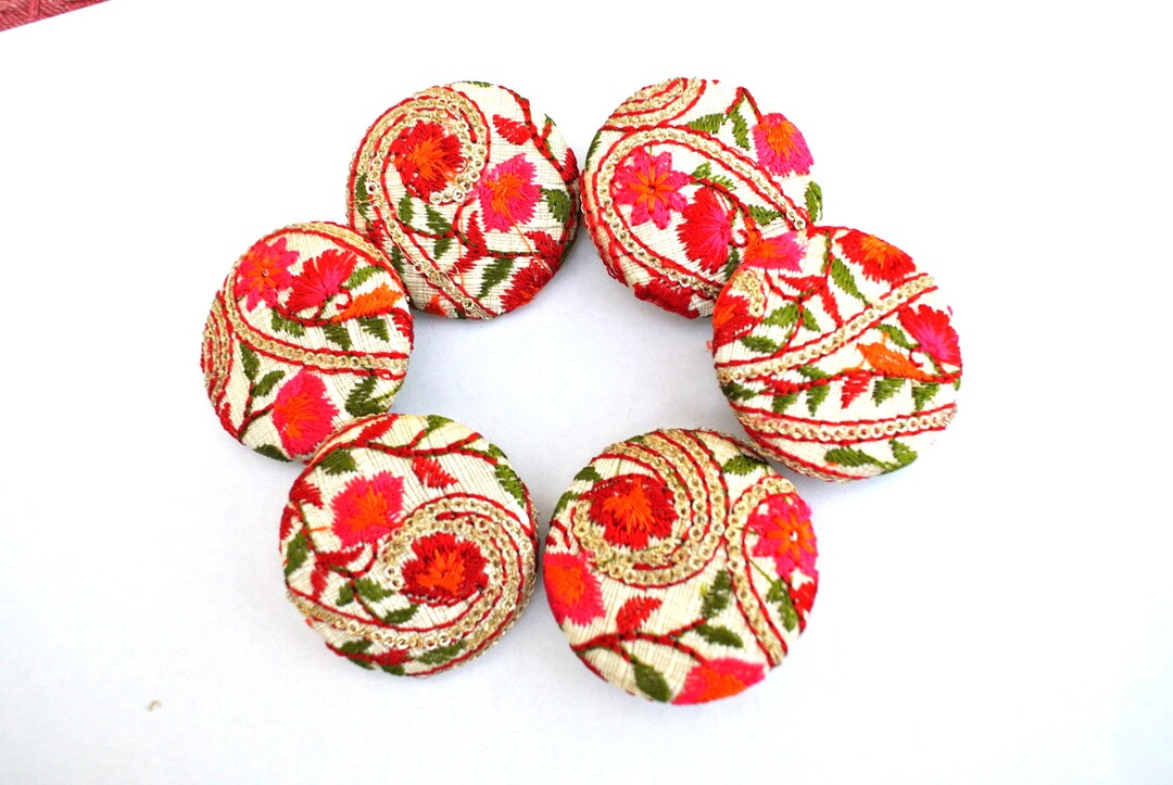 Buttons, 38mm, XL Covered Buttons , Cloth Buttons, Fabric Buttons ...