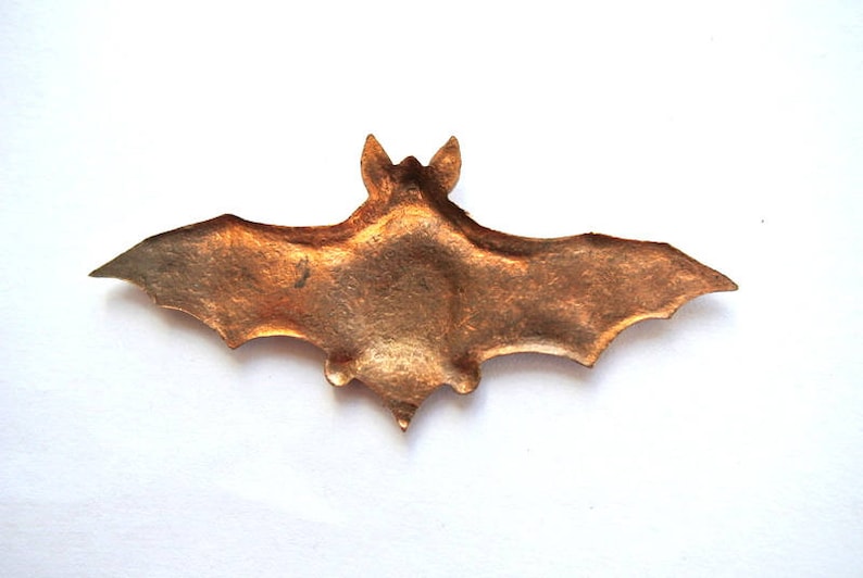 A Bat-vintage Copper Metal Stamping 67mmx24mm RARE - Etsy