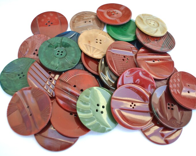 30 Buttons, Rare Antique Vintage Plastic Buttons Art DECO, Rare, 30 ...