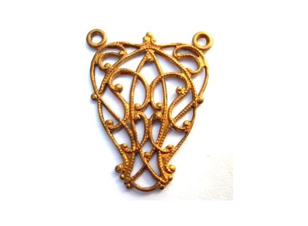 6 Vintage Metal UNIQUE Beads Jewelry Finding 23mmx19mm - Etsy