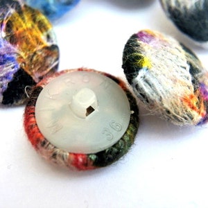 6 Buttons, Modern Felt Wool Fabric Covered Buttons 32mm/3.2cm/50l, Each ...