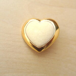 6 Vintage Buttons Heart Shape Ivory Cream Beige Fabric on - Etsy