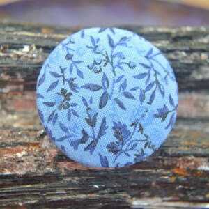6 Fabric Covered Buttons Handmade Buttons, Made of Cloth Cotton 32mm/3 ...