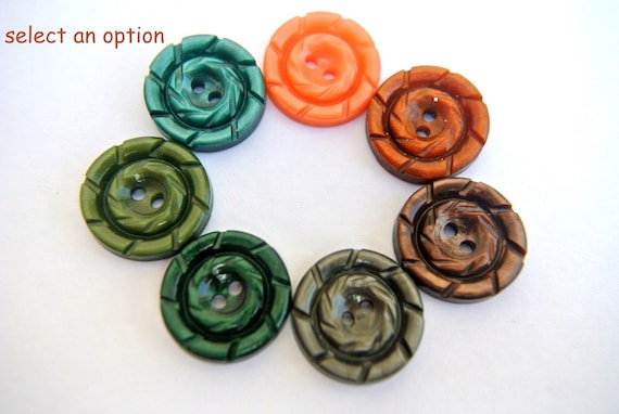 6 Antique Vintage Plastic Buttons-select an Options - Etsy