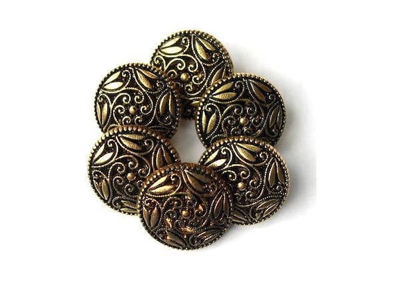 Knitting 18mm beautiful buttons bronze color plastic buttons with light ...
