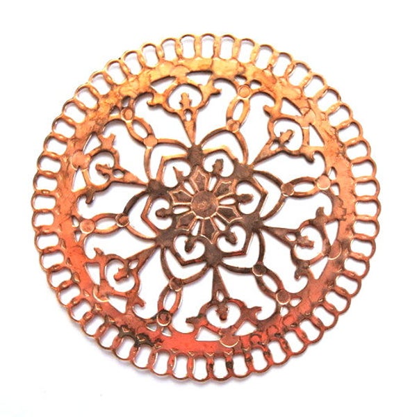 Metal Filigree Flowers - Etsy