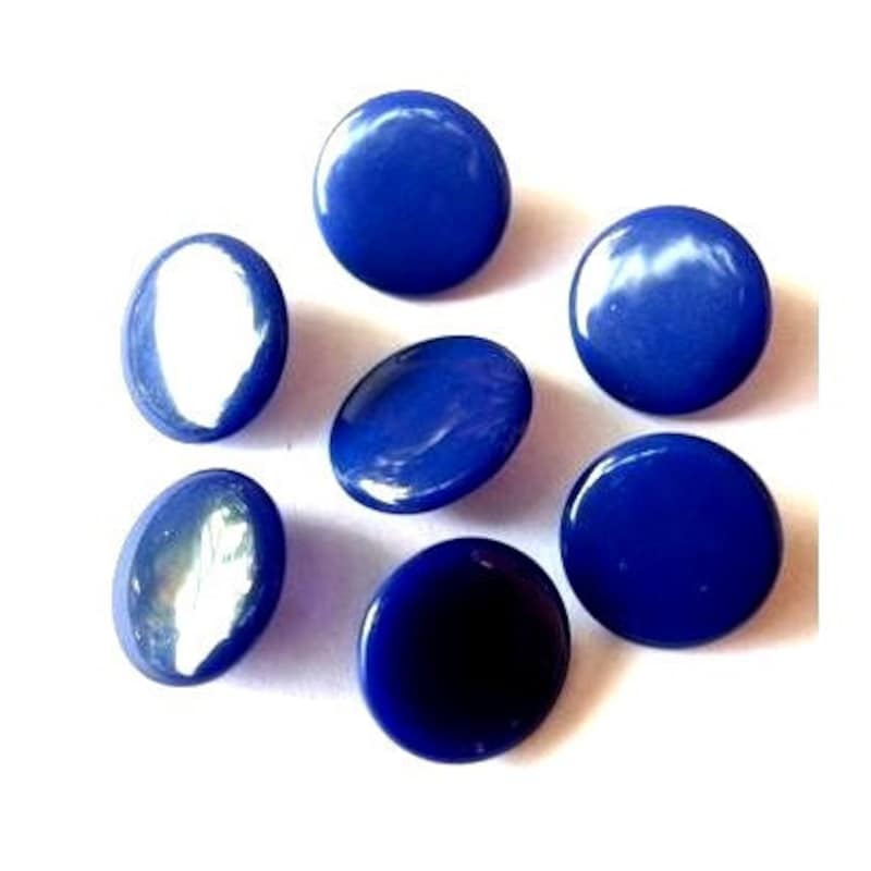 Blue Glass Buttons - Etsy