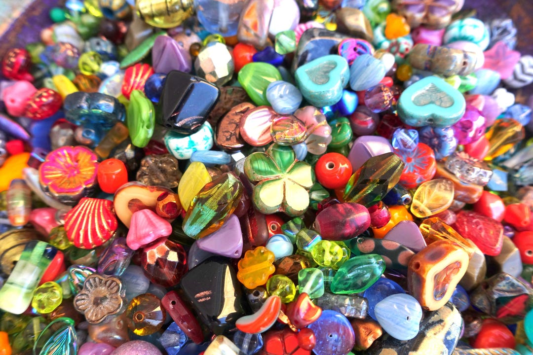 Mix Glass Beads, CZECH High Quality Beads With Vintage Beads in ...
