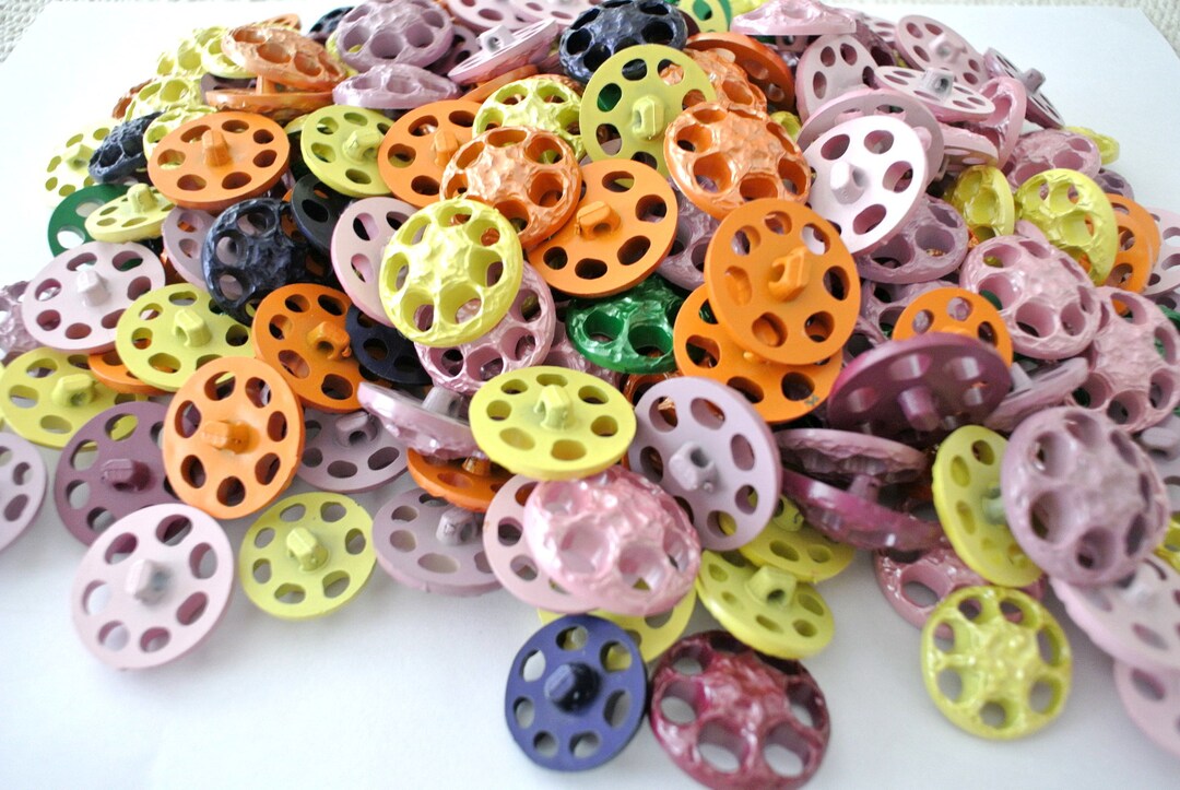 60 Buttons, Antique Vintage Plastic Buttons, Unique Shape Few Sizes and ...