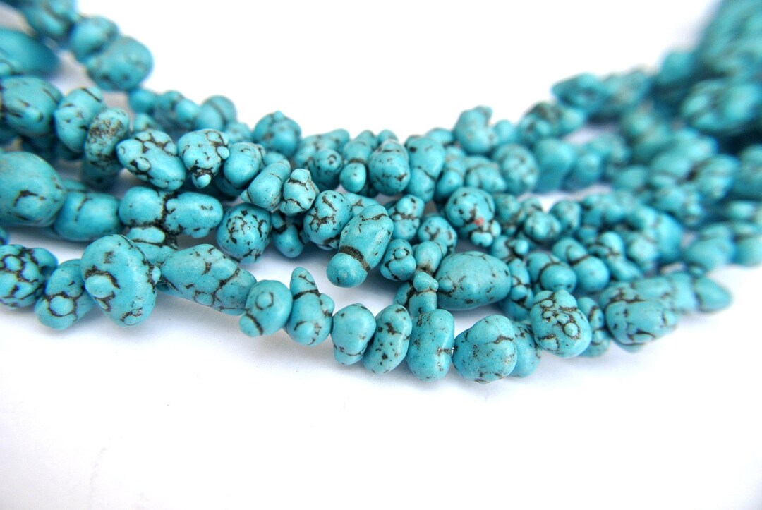 Vintage Turquoise Beads,real Stone Old Stock 5mm-7mm, 30 Beads - Etsy