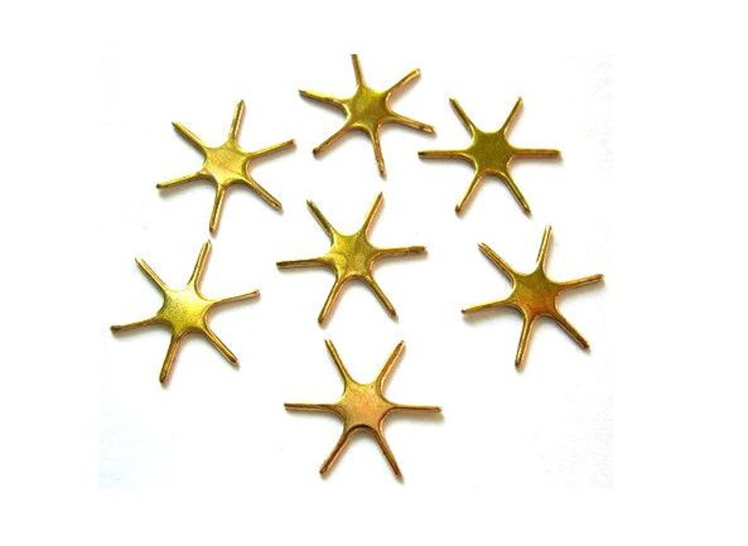7 Stars Image Metal Shape Gold Color Findings 15mm - Etsy