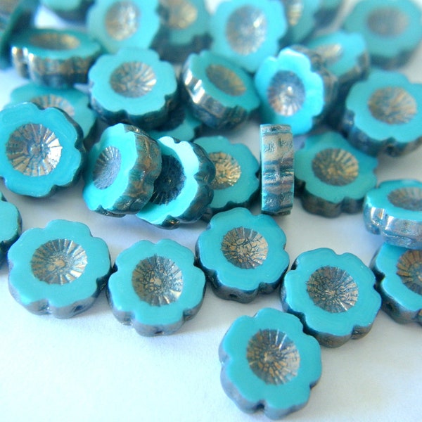 10 Vintage Metal Beads, Lace Pattern Beads, Plaited With Silver Color ...