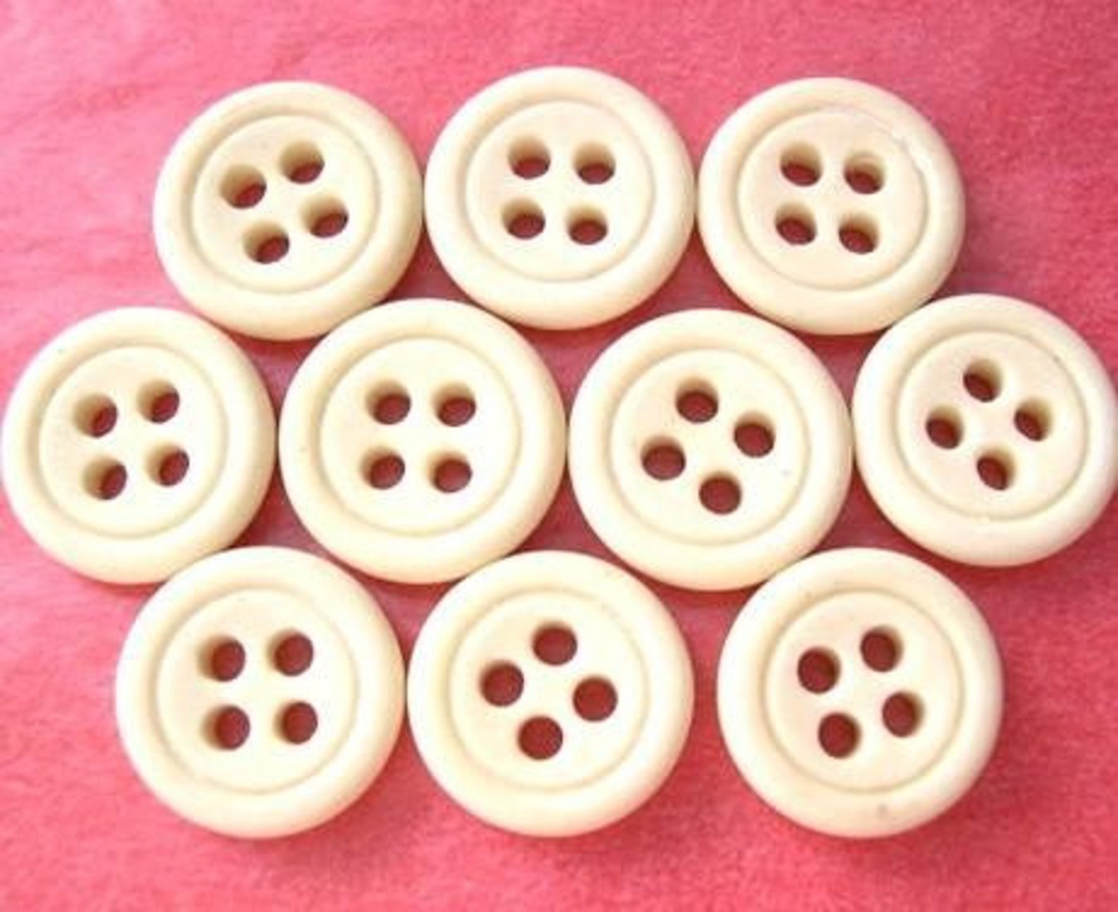 10 Vintage Glass Buttons, Can Be Use as a Bead-pick up Size - Etsy