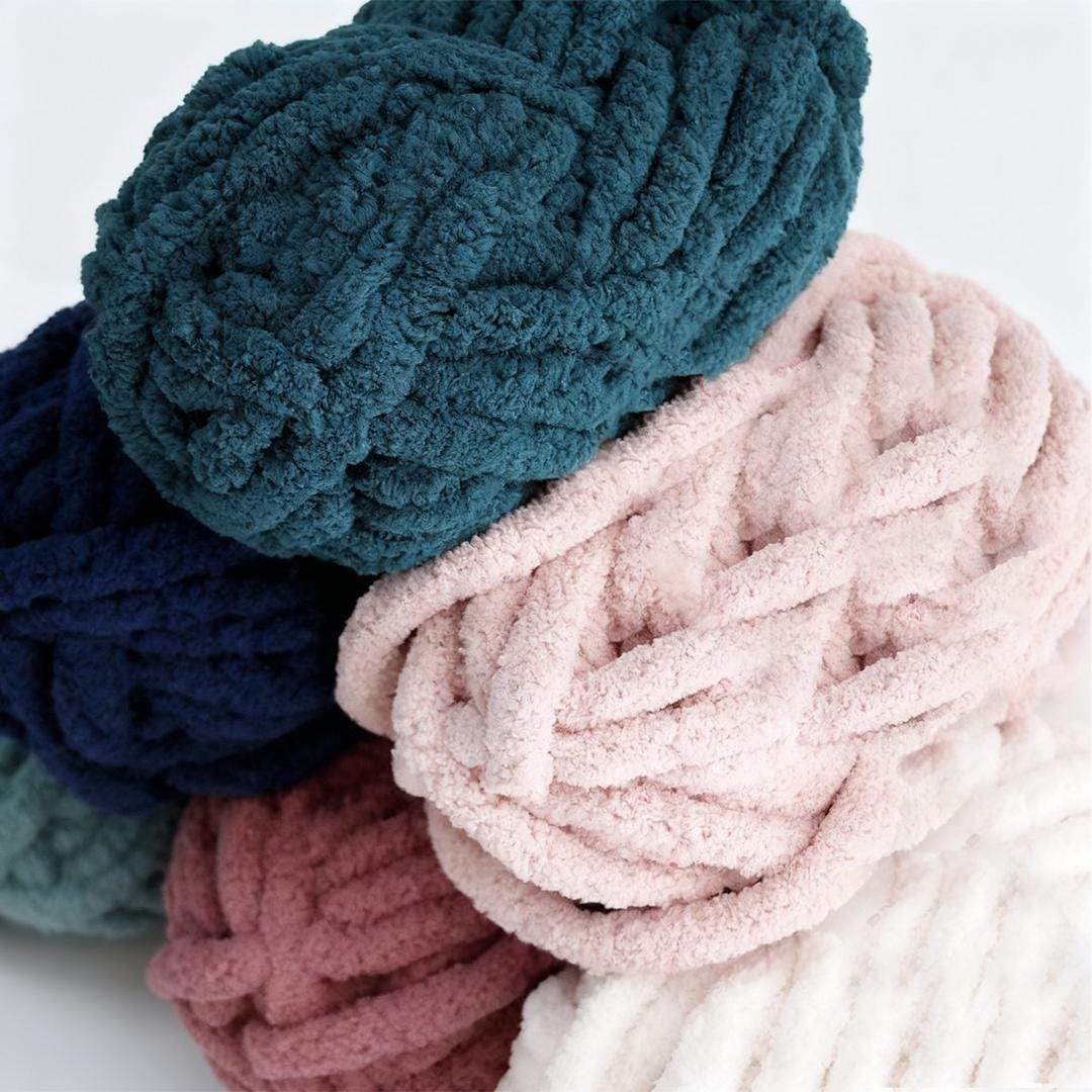 Super Chunky Ice Yarn for DIY Hand-knitting Blankets, Cat Beds, and ...