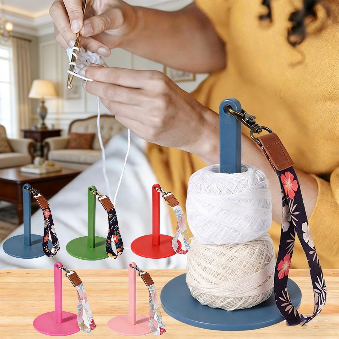 Colorful Acrylic Portable Yarn Holder - DIY Wrist-wearable Yarn ...