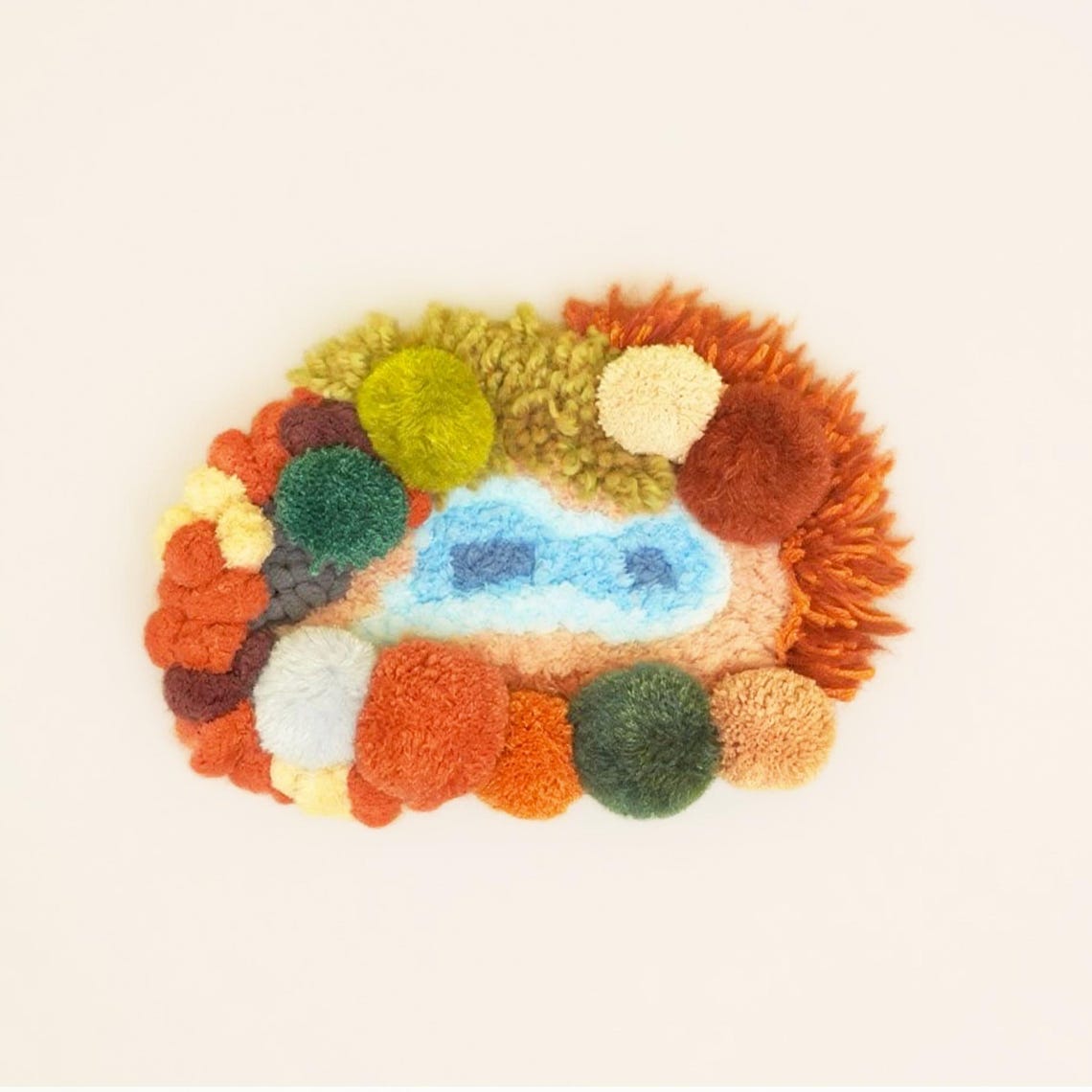Handmade Tufted Moss Coaster Set: Nature-inspired Textile Art - Etsy