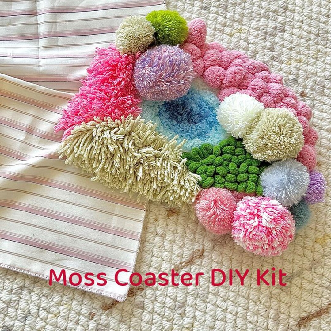 DIY Tufted Coaster Kit: Handmade Nature-inspired Table Decor - Etsy