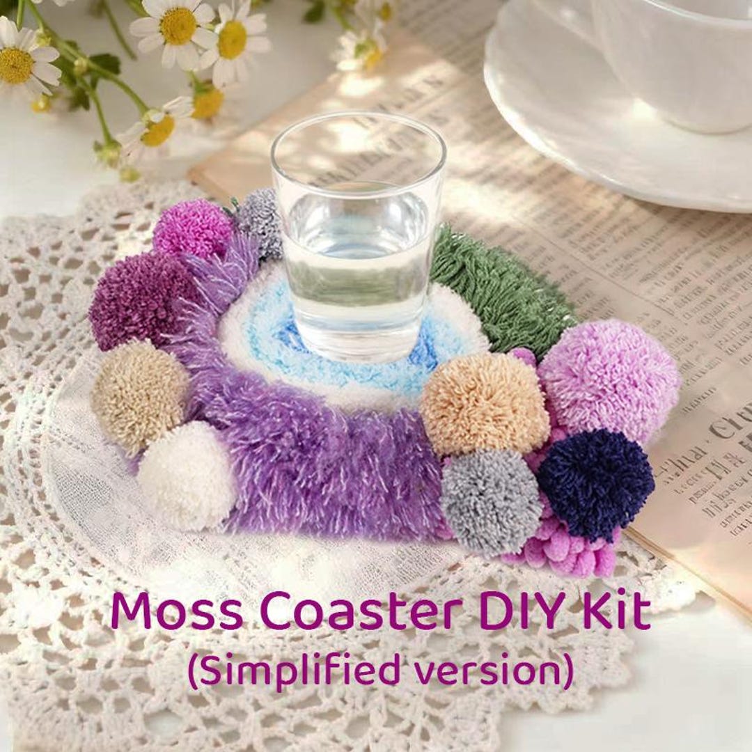 Beginner - Level Latch Hook Kit - Aurora Coaster for Kids， Last Minute ...
