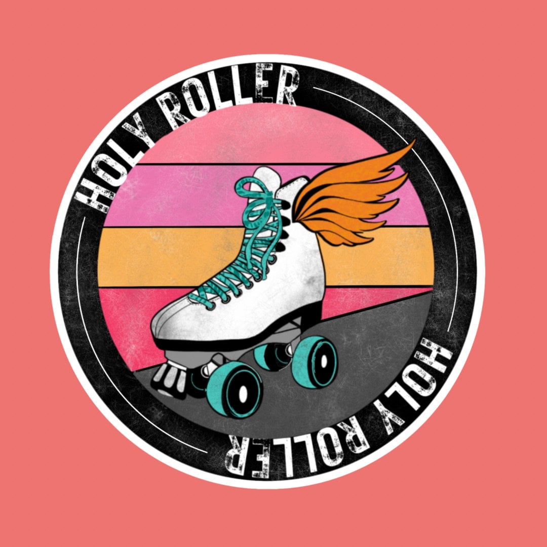 Holy Roller Vinyl Roller Skate Sticker - Etsy