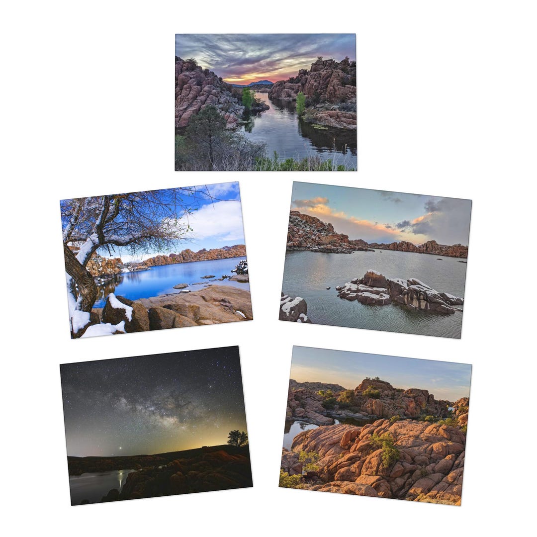 Watson Lake Greeting Cards 5 Pack Blank Note Cards Prescott Arizona ...