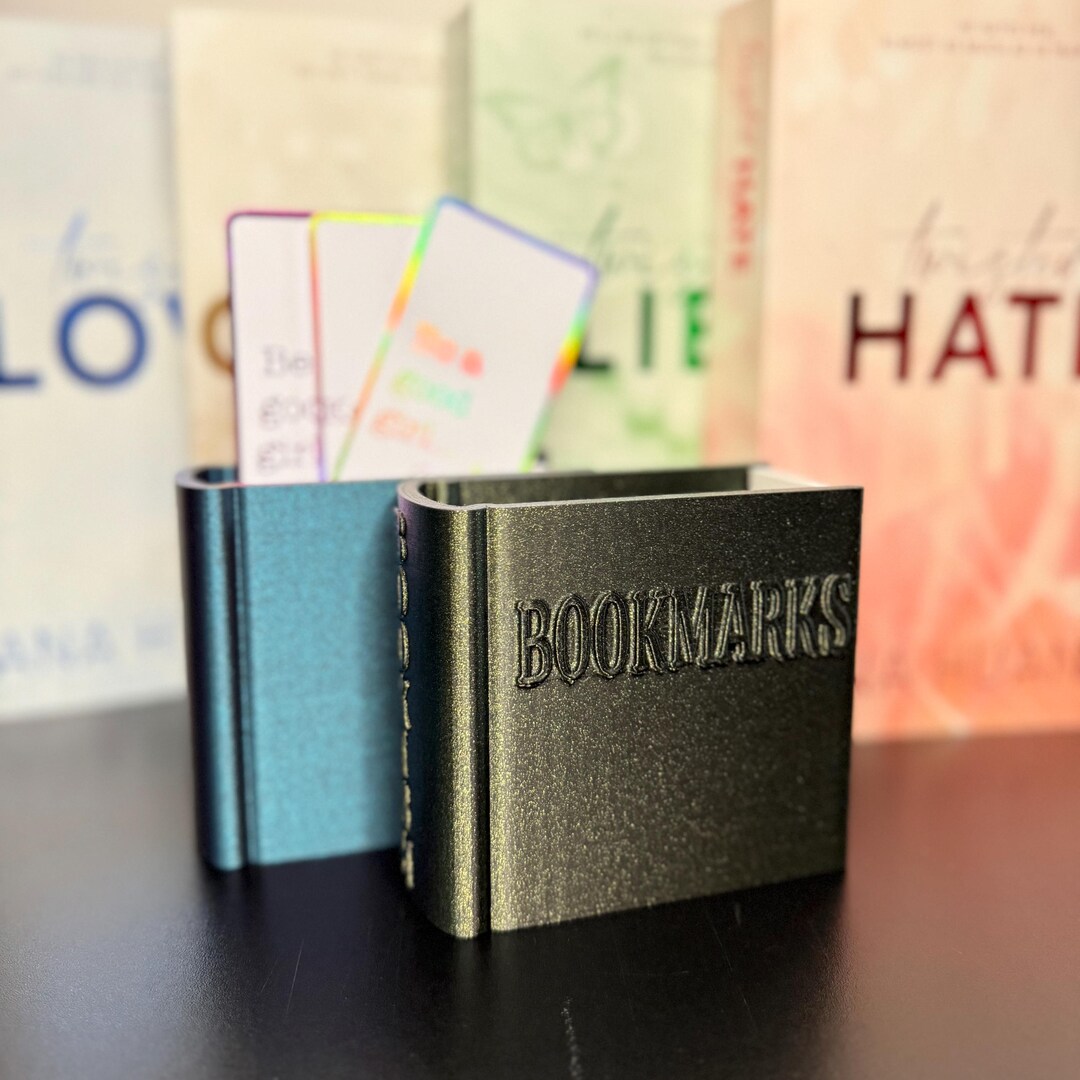3D Printed Bookmark Holder: Bookcase Decor, Bookish Gift - Etsy