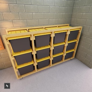 DIY 4x3 Tote Rack Plans Tote Rack Calculator Tote Rack Storage Plan ...