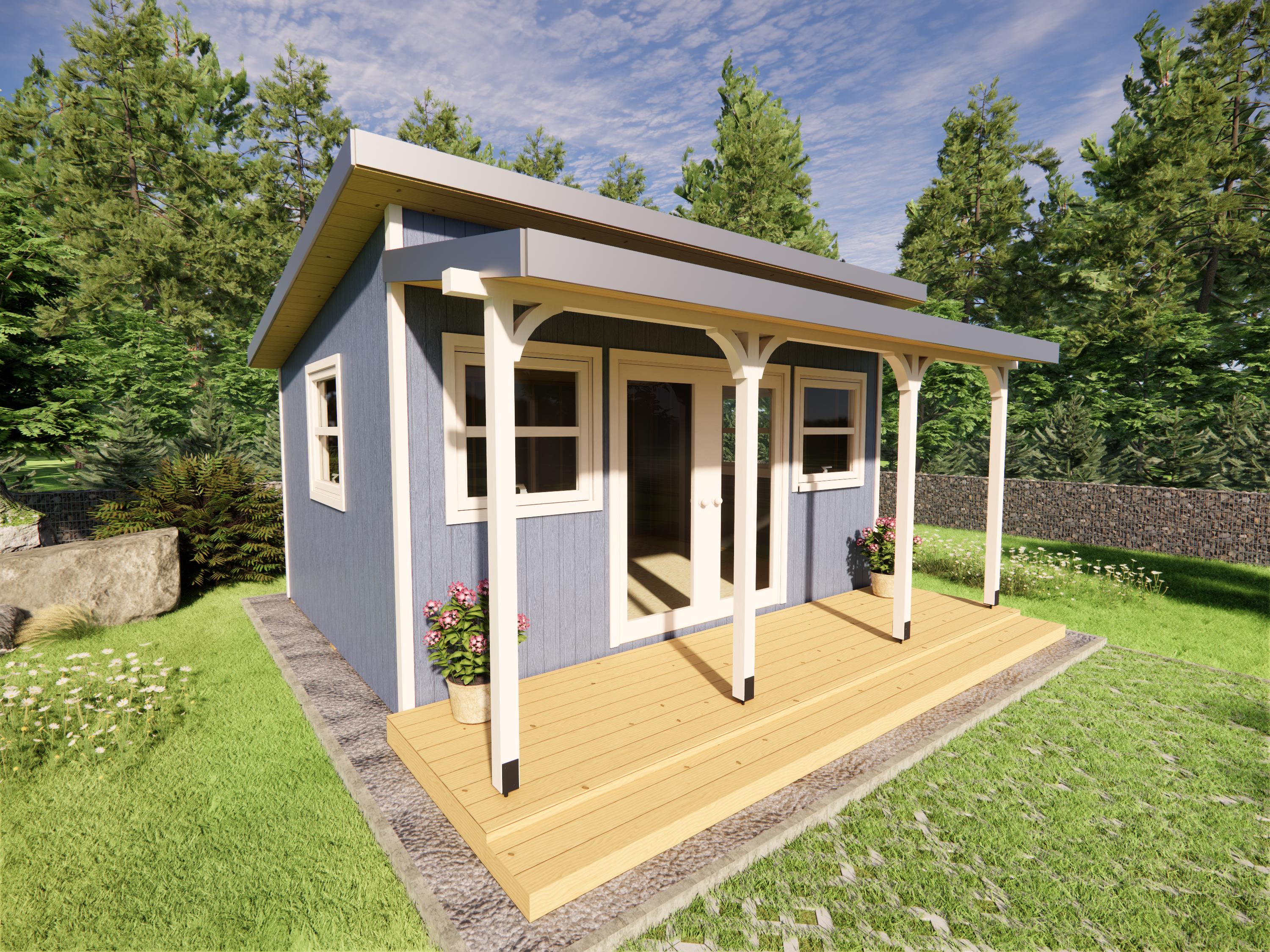 Shed Plans 12x16 Shed House Plan Shedplan Tiny House Plan Guest House ...