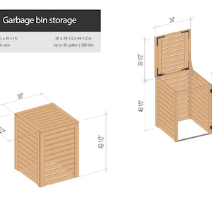 Garbage Can Storage Outdoor Garbage Bin Storage Wheelie Bin Storage Diy ...