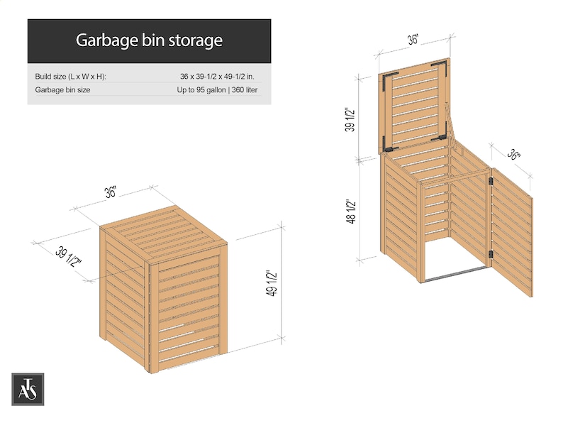Garbage Can Storage Outdoor Garbage Bin Storage Wheelie Bin Storage Diy ...