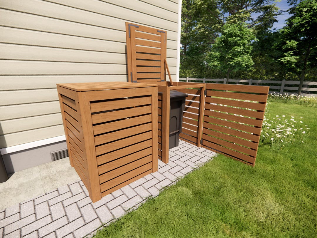 Garbage Can Storage Outdoor Garbage Bin Storage Wheelie Bin Storage Diy ...