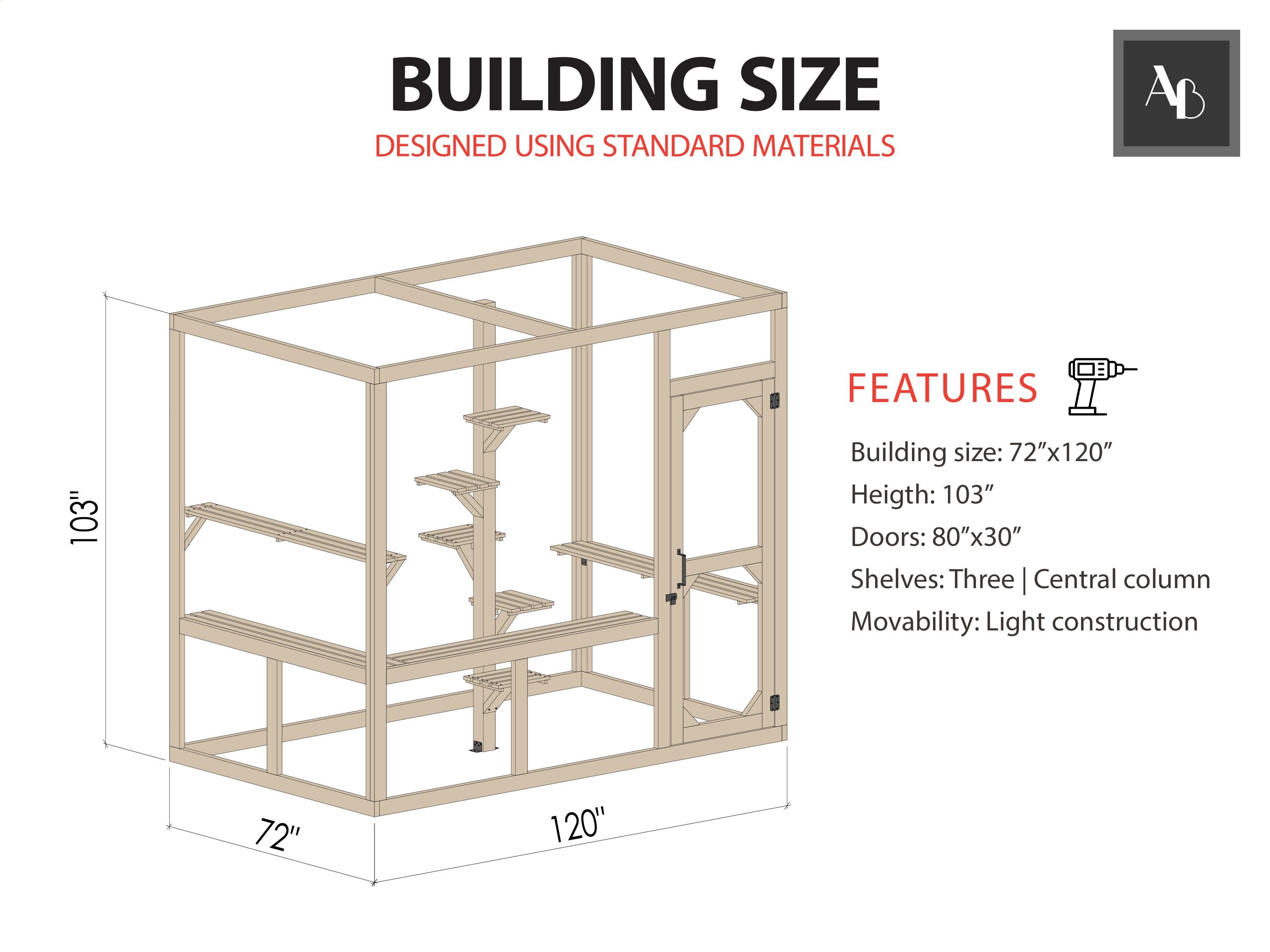 DIY Window Catio Plans Outdoor Cat House Plan Catio Cat House Plans DIY ...