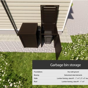 Garbage Can Storage Outdoor Garbage Bin Storage Wheelie Bin Storage Diy ...