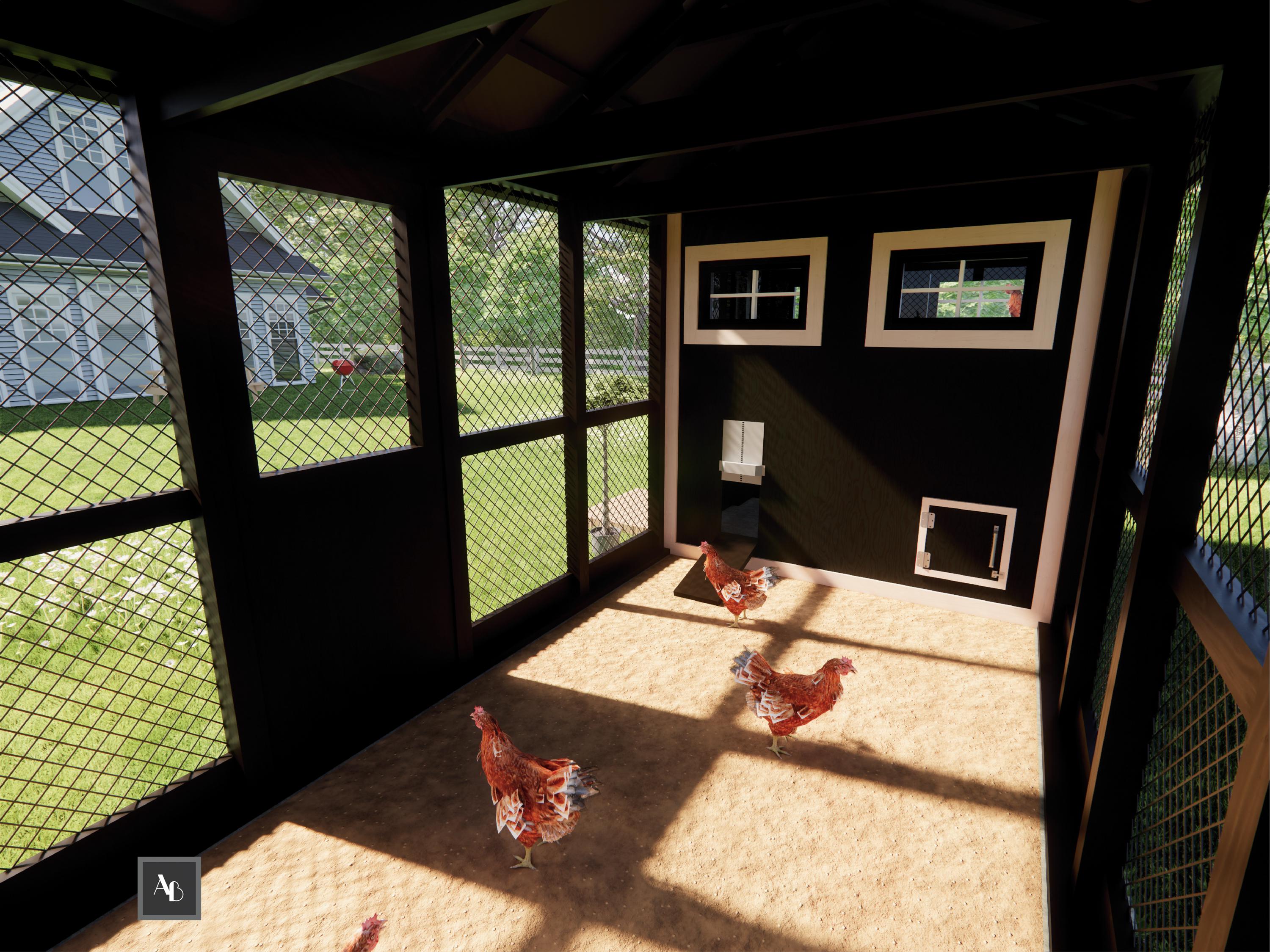 Walk in Chicken Coop Plans With Run | DIY Chicken Coop With Enclosure ...